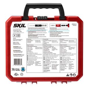 SKIL Rechargeable 4V Cordless Pistol Grip Screwdriver with 42pcs Bit Set, USB Charger and Carrying Case - SD5618-03