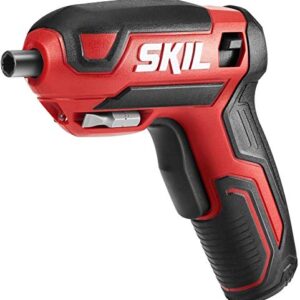 SKIL Rechargeable 4V Cordless Pistol Grip Screwdriver with 42pcs Bit Set, USB Charger and Carrying Case - SD5618-03