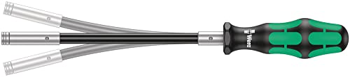 WERA 05028161001 393 S Bitholding Screwdriver Extra Slim with Flexible Shaft, 1/4" x 173.5 mm