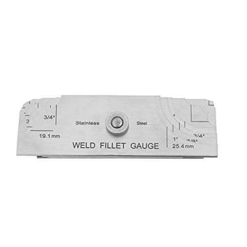 Fillet Weld Gauge,Metal Weld Fillet Gauges Set , Stainless Steel Welding Gauge Gage Test Ulnar Welder Inspection Gauge,for testing of boilers, bridges, shipbuilding, pressure vessels