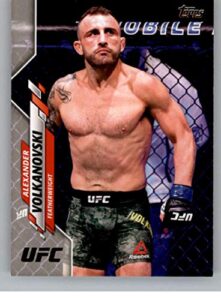 2020 topps ufc mma #48 alexander volkanovski featherweight official ultimate fighting championship trading card