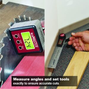 Calculated Industries 7489 AccuMASTER Value Pack – 2-in-1 Digital Angle Gauge plus the Digital 7-Inch Angle Finder Ruler | Accurate Precision Tools for Carpenters, Woodworkers, Fabricators | 2-Pieces