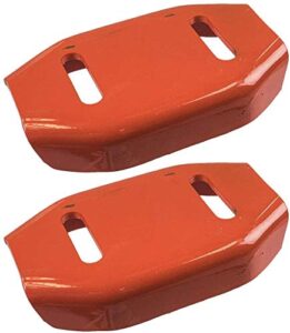 fascinatte (set of 2) snowblower skid plates skid shoe 780-283 fits ariens john deere mtd 0106500 0245995 02483851 02483859