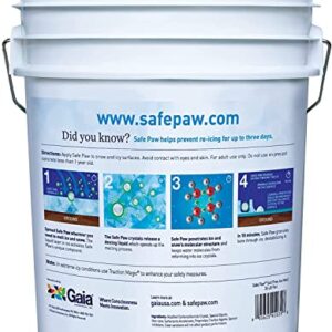 Safe Paw Child Plant Dog Paw & Pet Safe Ice Melter, 100% Salt/Chloride Free -Non-Toxic, Vet Approved, No Concrete Damage, Fast Acting Formula, Last 3X Longer – 35lbs