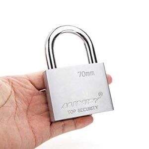 70mm Heavy Duty Lock Warehouse Waterproof Keyed Padlock High Security Padlock with 4 Keys