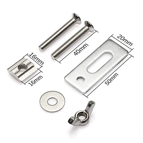 Genmitsu 4PCS T-track Mini Hold Down Clamp Kit, Compatible with 3018-PRO/3018-MX3/3018-PROVer CNC Router Machine