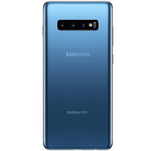 Samsung Galaxy S10+ Plus (128GB, 8GB) 6.4" AMOLED, Snapdragon 855, IP68 Water Resistant, Global 4G LTE (GSM + CDMA) T-Mobile Unlocked (AT&T, Verizon, Sprint, Metro) G975U (Prism Blue) (Renewed)