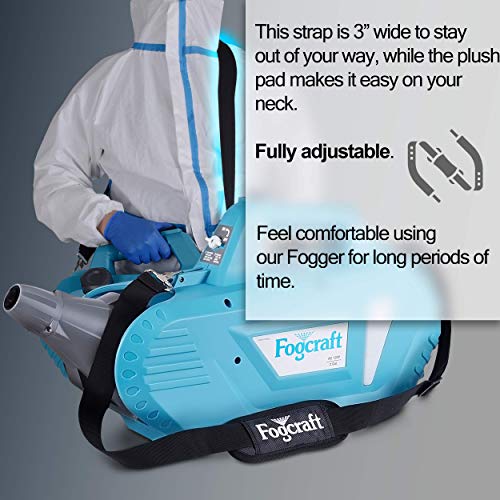 FogCraft Fogger Machine Pre-Owned ULV Sprayer Disinfectant Electric Handheld Corded 2GAL 120VAC 60Hz Mist Duster Blower Adjustable Particle Size 0-50um/Mm