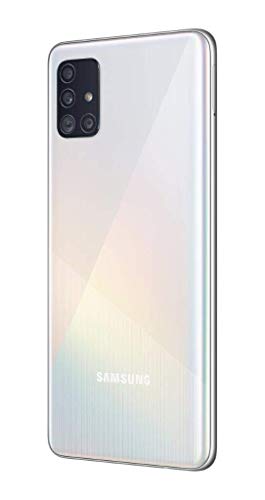 Samsung Galaxy A51 Factory Unlocked Cell Phone | 128GB of Storage | Long Lasting Battery | Single SIM | GSM or CDMA Compatible | US Version | White (Renewed)