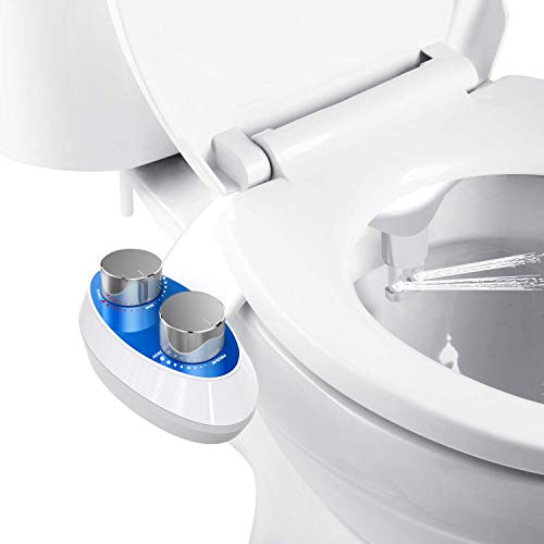 Bidet for Toilet Seat Attachment with Self Cleaning Dual Nozzle -Non-Electric Bidet Spray for Toilet,Fresh Water Spray for Sanitary and Feminine Wash