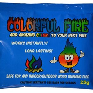 Colorful Fire - Campfire Colorant - Smoke-Free, Odor-Free, Works Instantly - Made in USA (6 Pack)