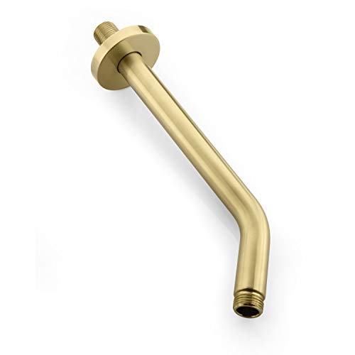 sumerain Pressure Balance Shower and Tub Faucet Set Brushed Gold with Tub Spout, 8" Shower Head, High Flow