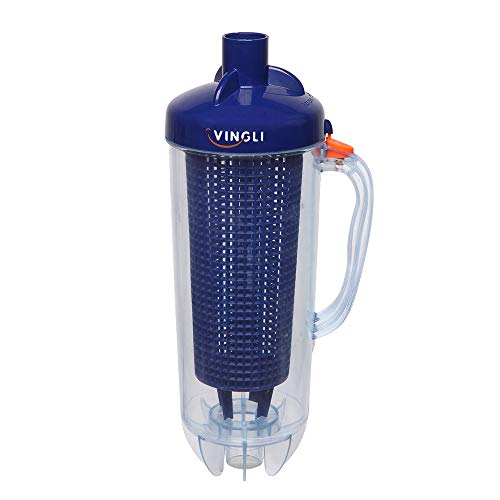 VINGLI Professional Leaf Trap Skim Leaves and Twigs Blue Leaf Canister with Plastic Mesh Basket Fits Automatic Pool Vacuum Cleaner