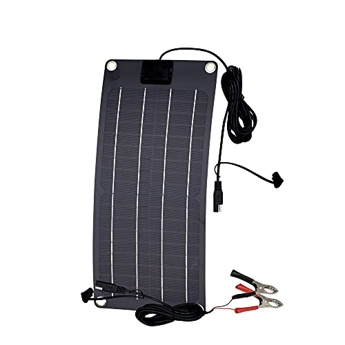 8-Watt Semi-Flex Crystalline Solar Panel and 12-Volt Battery Maintainer