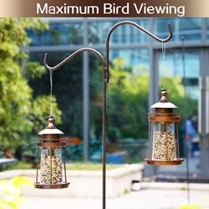 Solution4Patio Expert in Garden Creation #G-B133A00-US 2 Pack Cord Lock Bird Feeder, Squirrel-Proof, Lighthouse Shaped, Easy to Clean & Refill, Panorama, Large Capacity, Thick Plastic, Garden Yard