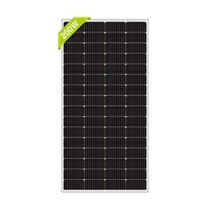 newpowa 9bb 200w 24v monocrystalline 200 watt 24volt solar panel designed for 24v charge system off grid, high efficiency mono module rv marine boat off grid