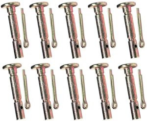 fascinatte (10 pcs) shear pins for mtd cub cadet troy-bilt 738-04124 738-04124a 714-04040