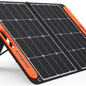 Jackery SolarSaga 60W Solar Panel for Explorer 160/240/500 as Portable Solar Generator, Portable Foldable Solar Charger for Summer Camping Van RV(Can't Charge Explorer 440/ PowerPro) (Renewed)