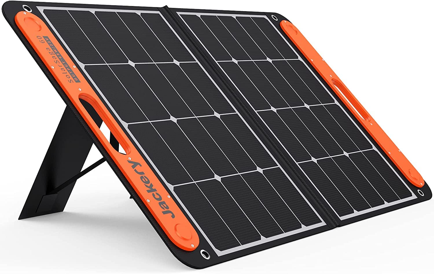 Jackery SolarSaga 60W Solar Panel for Explorer 160/240/500 as Portable Solar Generator, Portable Foldable Solar Charger for Summer Camping Van RV(Can't Charge Explorer 440/ PowerPro) (Renewed)