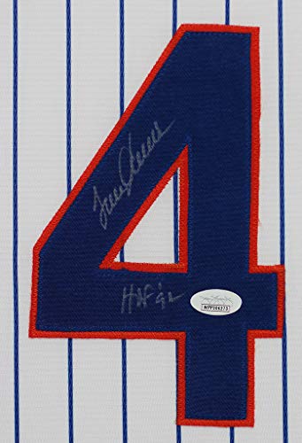 Tom Seaver Autographed Pinstriped New York Mets Jersey - Beautifully Matted and Framed - Hand Signed By Seaver and Certified Authentic by JSA - Includes Certificate of Authenticity