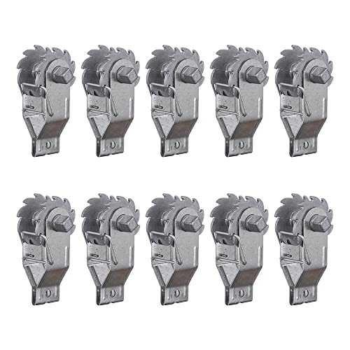 Fence Shock Electric Fence Wire Strainer, 10PCS Heavy Duty Inline Wire Tensioner, Wire Ratchet Tensioner for Electric Fence, Farm Fence