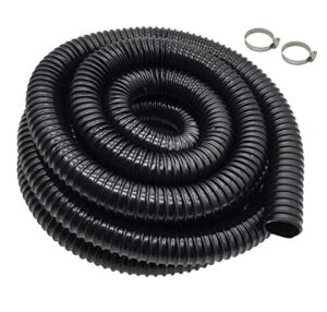 corrugated pond tubing 1 inches id aquarium hose waterfall pond hose pvc tubing 20 feet, black