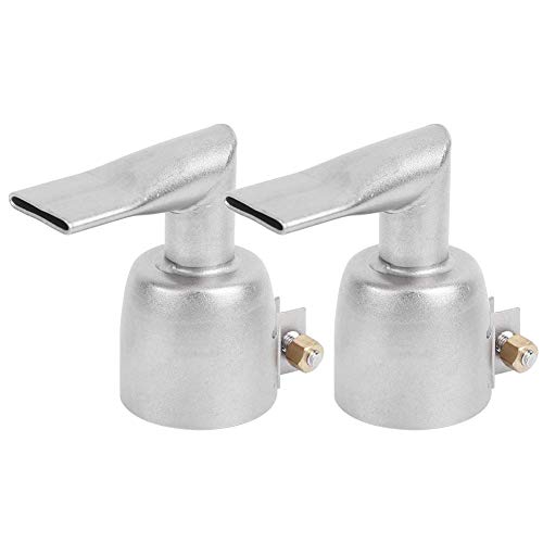 2pcs 20 mm 90 Degree Angled Wide Slot Weld Nozzle for Plastic Welding Nozzle Hot Air Heat Gun