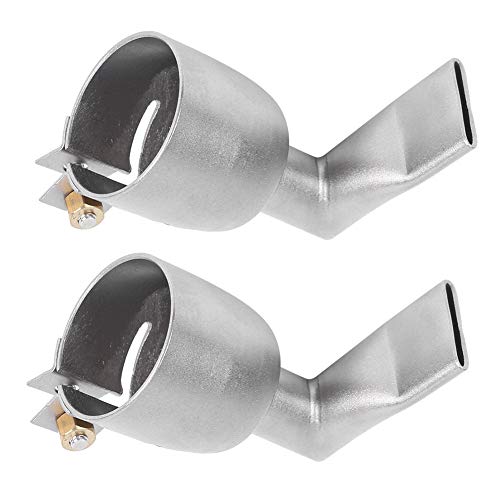 2pcs 20 mm 90 Degree Angled Wide Slot Weld Nozzle for Plastic Welding Nozzle Hot Air Heat Gun