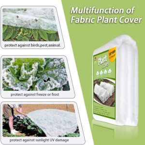 Plant Covers Freeze Protection,10Ft x 30Ft 1.0 oz/yd² Reusable Floating Row Cover, Freeze Protection Plant Blankets for Cold Weather (Support Hoops Not Included)