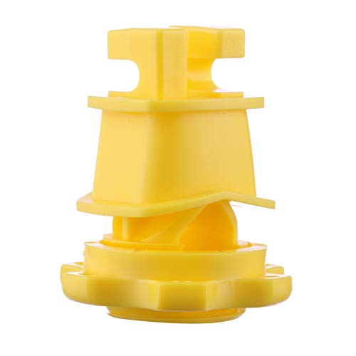 FENCE SHOCK 25PCS Screw Tight Round Post Insulator, Electric Fence Wire Holding Insulator, Two Piece Suit (Yellow)