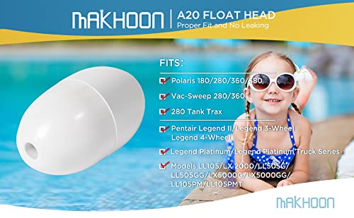 MAKHOON A20 Float Head Replacements for Polaris Zodiac 180 280 360 380 Pool Cleaners EA20 (1)