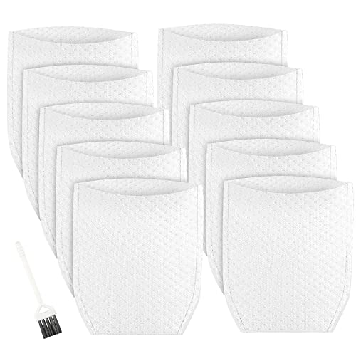 MXZONE Replacement Cloth Vacuum Filter Compatible with Makita T-03193, White (10 Pack)