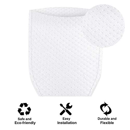 MXZONE Replacement Cloth Vacuum Filter Compatible with Makita T-03193, White (10 Pack)