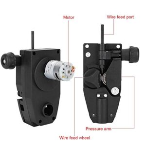 EBTOOLS Welder Wire Feeder, DC 24V 10W Soldering Motor Wire Feeder MIG Welding Equipment, 0.6 to 1.0mm Applicable Wire Diameter