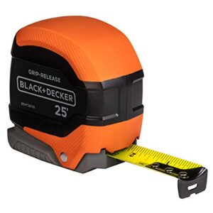 beyond by black+decker tape measure, grip release, autolock & self lock, 25-foot (bdht36725ap)