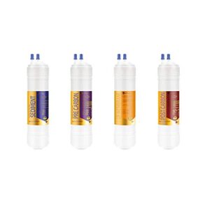 4ea premium replacement water filter set for chunwoo aqua : cwp-2183h/cwp-2181h - 1 micron