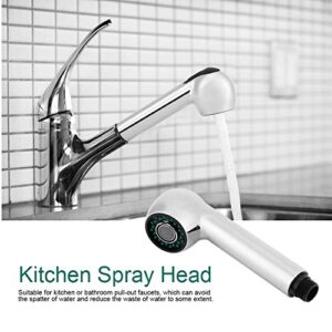 Kitchen Sink Faucet Sprayer Head Replacement, G 1/2 Pull Out Spray Head with 2-Functions for Kitchen Bathroom