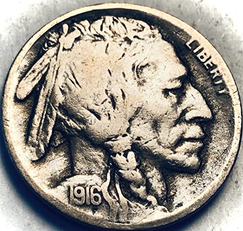 1916 S Buffalo Indian Nickel Seller Very Fine