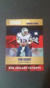 tom brady rookie card 2000 rookie phenoms only 2,000 made new england patriots