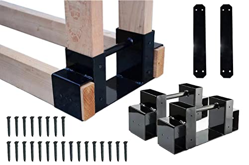 HANDYGO Firewood Rack - High Strength Carbon Steel Fireplace Log Holder, Outdoor Firewood Racks, for Fitting Backyard Fire Pits Wood Storage Bracket, Black