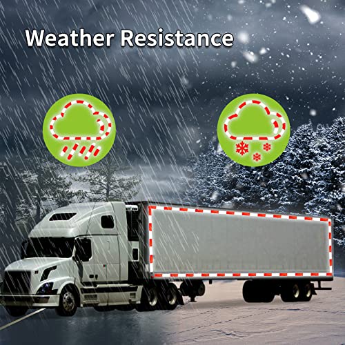 RVMATE 2 Inch x 30 Feet DOT Trailer Reflective Tape, Waterproof, Highly Visible Red & White Tape for Trailers, Outdoor Cars, Trucks