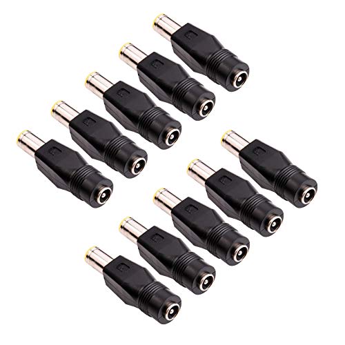 iGreely DC 8mm Male to DC 5.5mm x 2.1mm Female Connectors Adapter for Portable Backup Power Station Rechargeable Battery Pack Solar Generators 10Pack