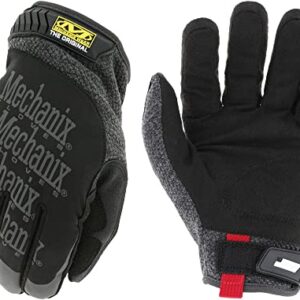 Mechanix Wear: ColdWork Original Winter Work Gloves with Secure Fit, Equipped with 40g 3M Thinsulate, Wind + Water Resistant, Touch Capable Winter Gloves, For Mild Cold Weather (Black/Gray, Large)