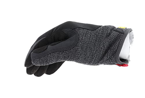 Mechanix Wear: ColdWork Original Winter Work Gloves with Secure Fit, Equipped with 40g 3M Thinsulate, Wind + Water Resistant, Touch Capable Winter Gloves, For Mild Cold Weather (Black/Gray, Large)