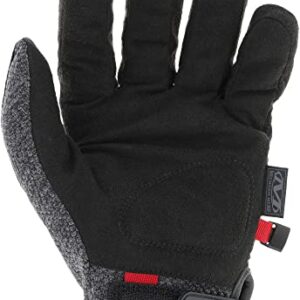 Mechanix Wear: ColdWork Original Winter Work Gloves with Secure Fit, Equipped with 40g 3M Thinsulate, Wind + Water Resistant, Touch Capable Winter Gloves, For Mild Cold Weather (Black/Gray, Large)