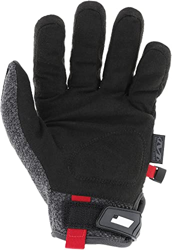 Mechanix Wear: ColdWork Original Winter Work Gloves with Secure Fit, Equipped with 40g 3M Thinsulate, Wind + Water Resistant, Touch Capable Winter Gloves, For Mild Cold Weather (Black/Gray, Large)