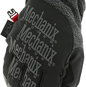 Mechanix Wear: ColdWork Original Winter Work Gloves with Secure Fit, Equipped with 40g 3M Thinsulate, Wind + Water Resistant, Touch Capable Winter Gloves, For Mild Cold Weather (Black/Gray, Large)