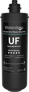 waterdrop rf10-uf 0.01 micron replacement filter cartridge for 10ua/10ua-uf/10ub/10ub-uf under sink water filter, reduces lead, chlorine, bad taste & odor, 8k gallons high capacity