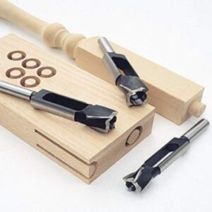 Dtacke Wood Plug Hole Cutter Tenon Dowel And Plug Drill Woodworking Cutter (8mm Drill inner bore)