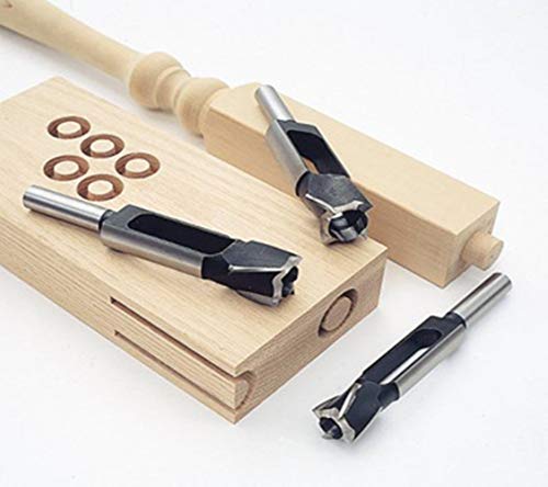 Dtacke Wood Plug Hole Cutter Tenon Dowel And Plug Drill Woodworking Cutter (8mm Drill inner bore)